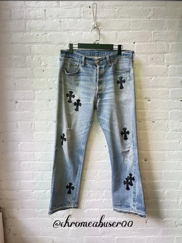 Chrome hearts Blue Cross Jeans (2 Pairs) - Gem