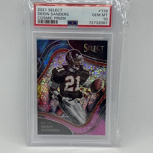 2021 Select Deion Prime time Sanders Cosmic Prizm PSA 10 POP 4 | eBay