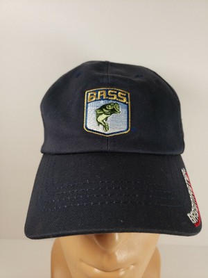 B.A.S.S. Bassmaster Fishing Navy 100% Cotton Adjustable Baseball Hat ...