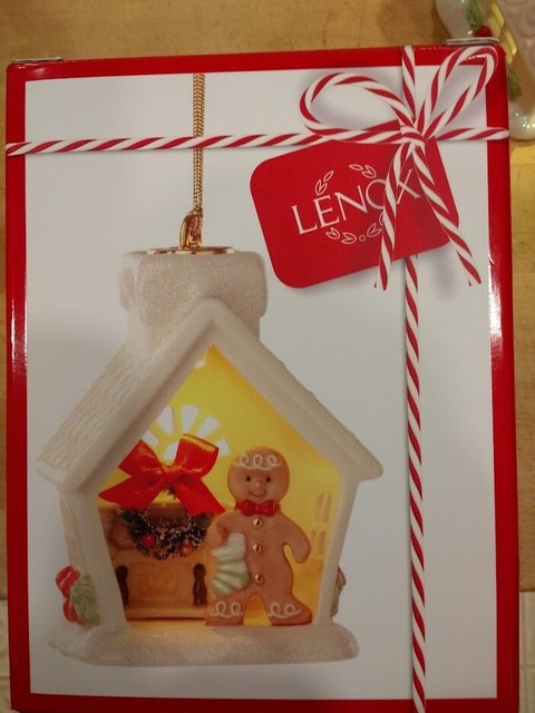 Lenox Lit House and Gingerbread Scene Ornament for sale online | eBay