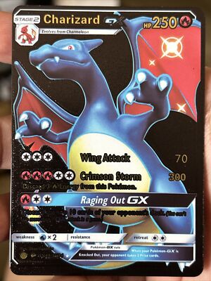 Pokemon Charizard GX SV49/SV94 Full Art Black Foil Fan Art Card Card | eBay