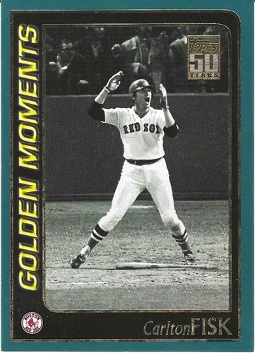 2001 Topps Baseball - #791 - CARLTON FISK - Golden Moments - Boston Red ...