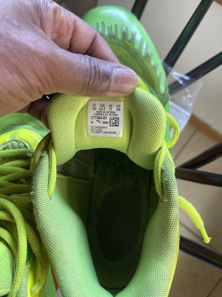 PUMA MB.02 X LaMelo Slime Sneaker Men's Size US 11 Fluro Green/Lime | eBay