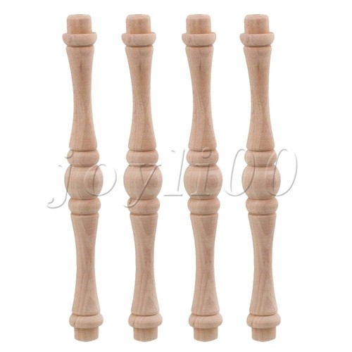 4pcs Wood Spindle for Window Wooden Door Decoration 15x1.8cm | eBay ...