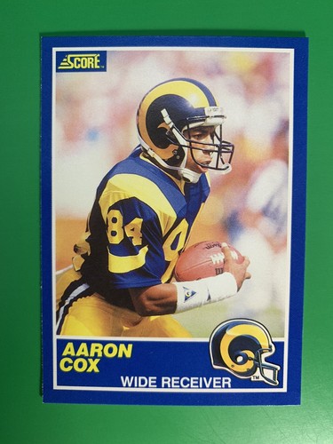 1989 Score Aaron Cox RC #45 Los Angeles Rams | eBay