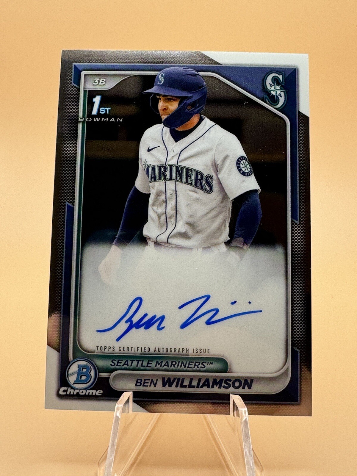 2024 Bowman Chrome Ben Williamson AUTO Seattle Mariners Card# CPA-BWI | eBay