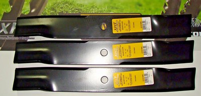 3 REPL XHT HD USA BLADES EXCEL HUSTLER 797696 601124 54" RAPTOR SD ...