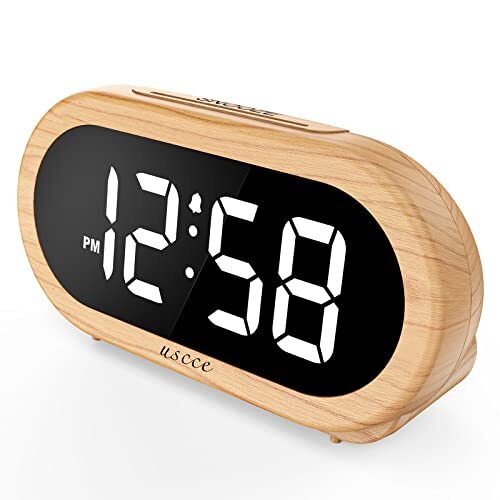 Small Digital Alarm Clock With Usb Port For Charging 0100% Dimmer Easy ...