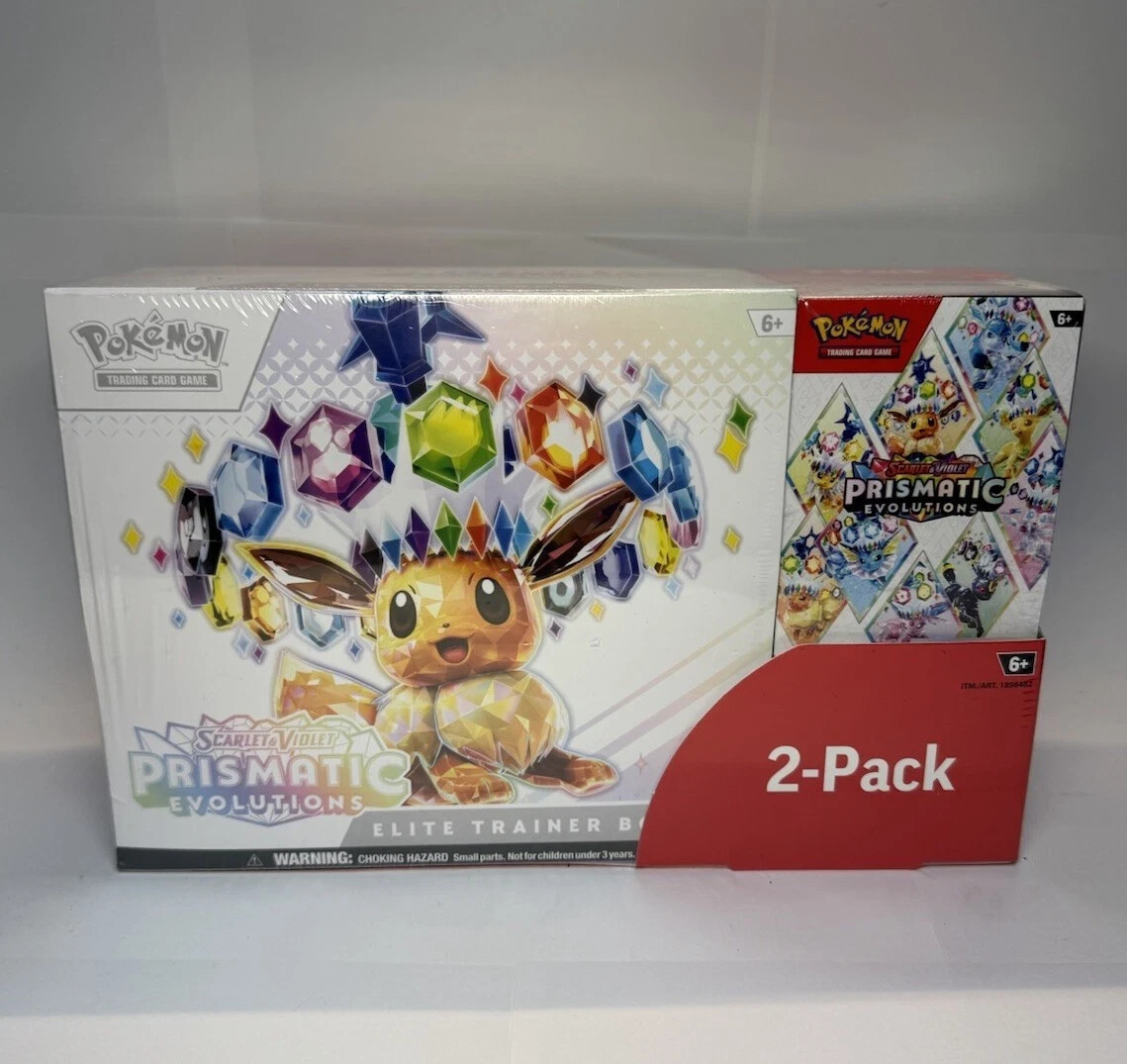 Pokemon TCG: Prismatic Evolutions Costco 2-Pack Bundle ETB + Booster ...