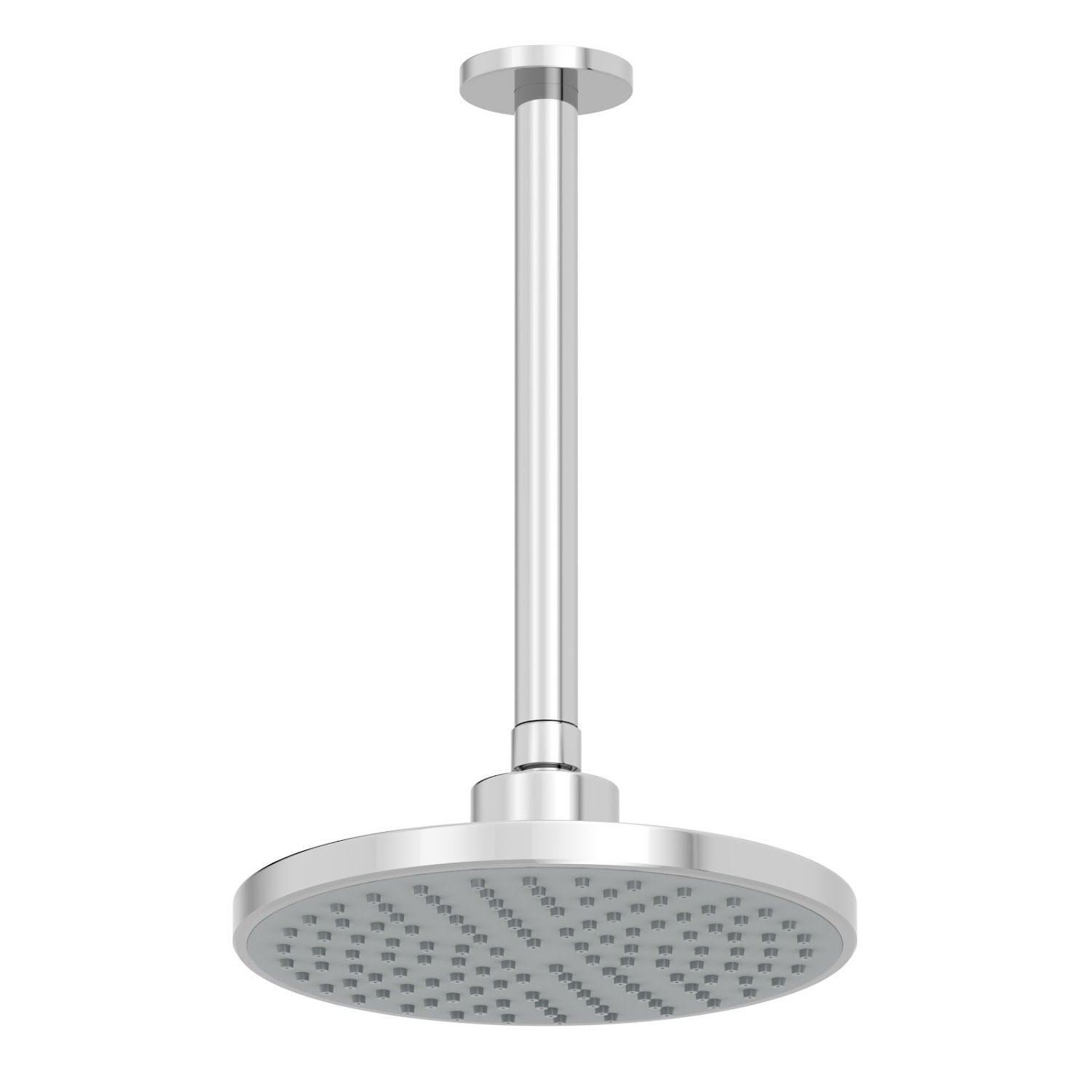 Concealed Stick Shower Ceiling Mounted Fixed Head Round Chrome Pivot | eBay