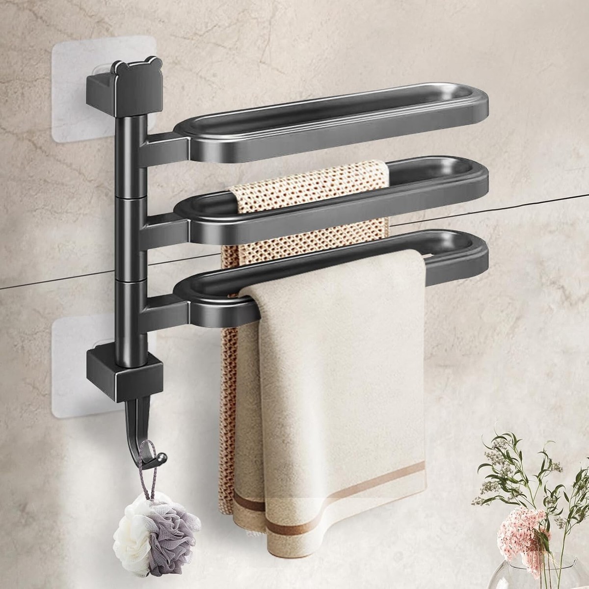 Swivel Towel Holder 3 Bars 3 Bar Swivel Towel Rack | Wayfair