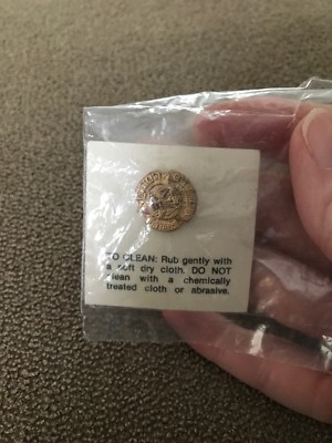 Vntg Department of the Army Retired Civilian Award Goldtone Metal Lapel ...