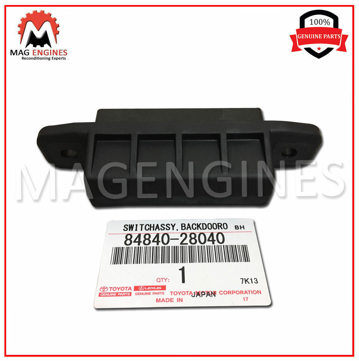 84840-28040 GENUINE OEM BACK DOOR OPENER SWITCH 8484028040 | eBay