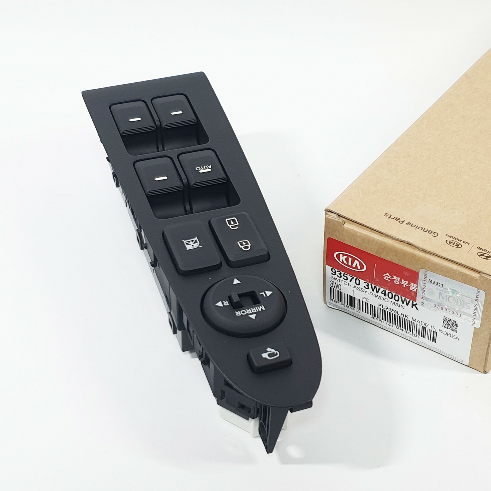 Genuine 935703W400WK Front Power Window Main Switch Left For Kia ...