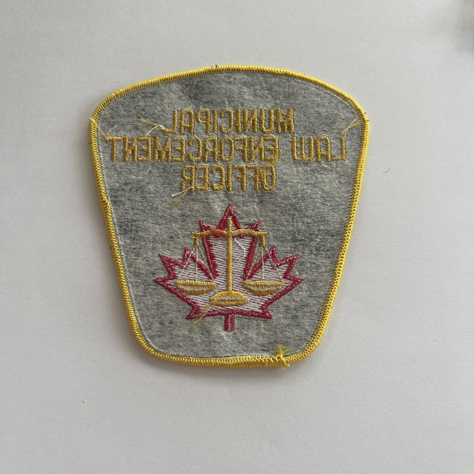 Municipal Law Enforcement Officer Patch Black Gold Red | eBay