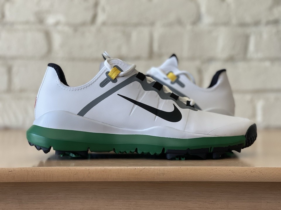 Nike TW13 Wide White Black Green Tiger Woods Men 13 PGA Golf Masters ...