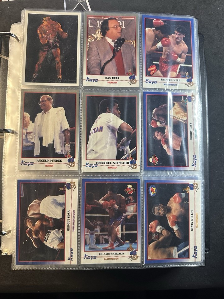 Kayo Boxing Cards 1991 Complete Set 250 Penny Sleeved In Binder! Ali ...