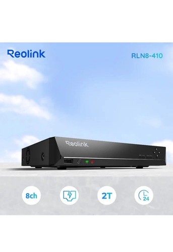 REOLINK RLN8-410 4K 8CH NVR for Home Security Camera System w/ 2TB HDD ...