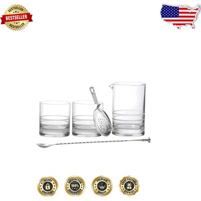 Crafthouse 5-Piece Bar Tool Set: Mixing Glass, Julep Strainer & DOF ...