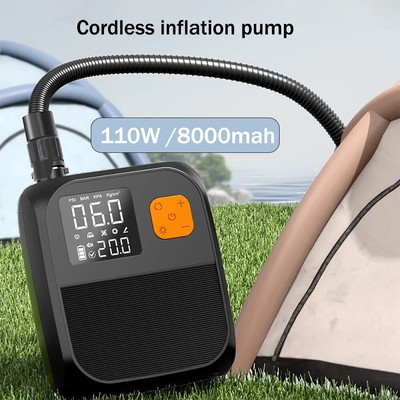8000mAh Rechargeable 25PSI High Pressure Smart SUP Air Pump Inflation ...