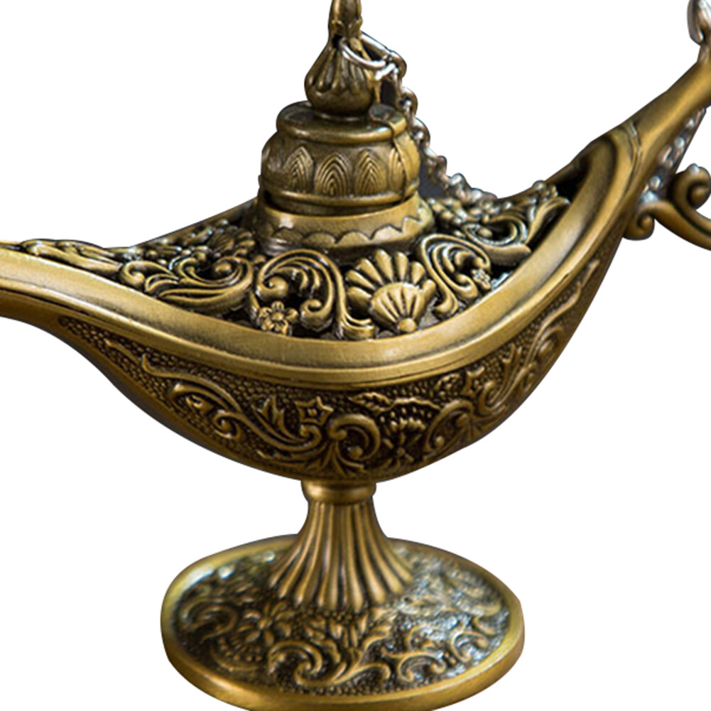 Vintage Aladdin Lamp Fairy Tale Home Desk Ornament Decor (Ancient ...