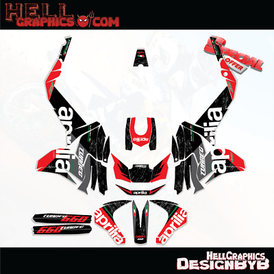 FOR APRILIA TUAREG 660 2022 2023 2024 4 Graphics Kit Decal BLine Gray ...