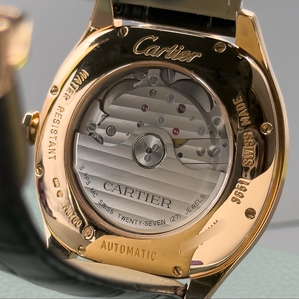 18k Rose Gold Cartier Drive de Cartier Gray Flinqué Dial 40mm WGNM0004 ...