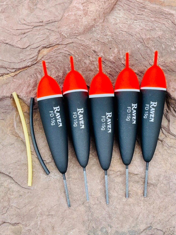 Float Fishing, 5 Raven Premium Balsa Floats, 15 Gram FD Floats | eBay