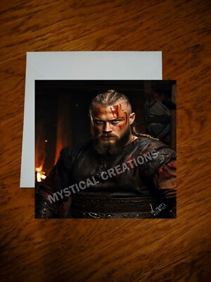 ragnar viking card,greeting card,birthday card,alternative card,pagan ...