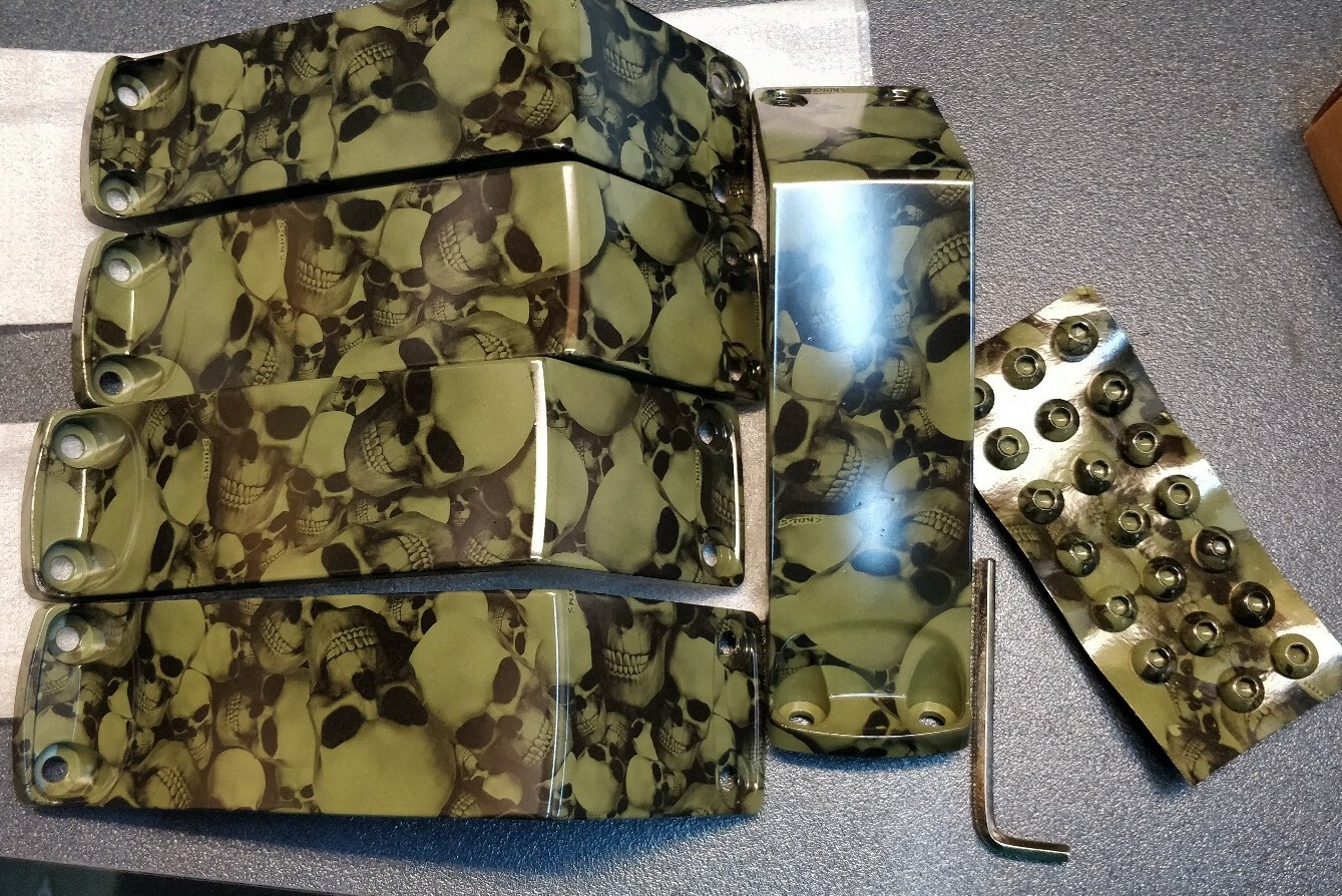 5 Pack 811FIN20244NABS XD Rockstar Camo Green Skull Wheel Rim Inserts ...