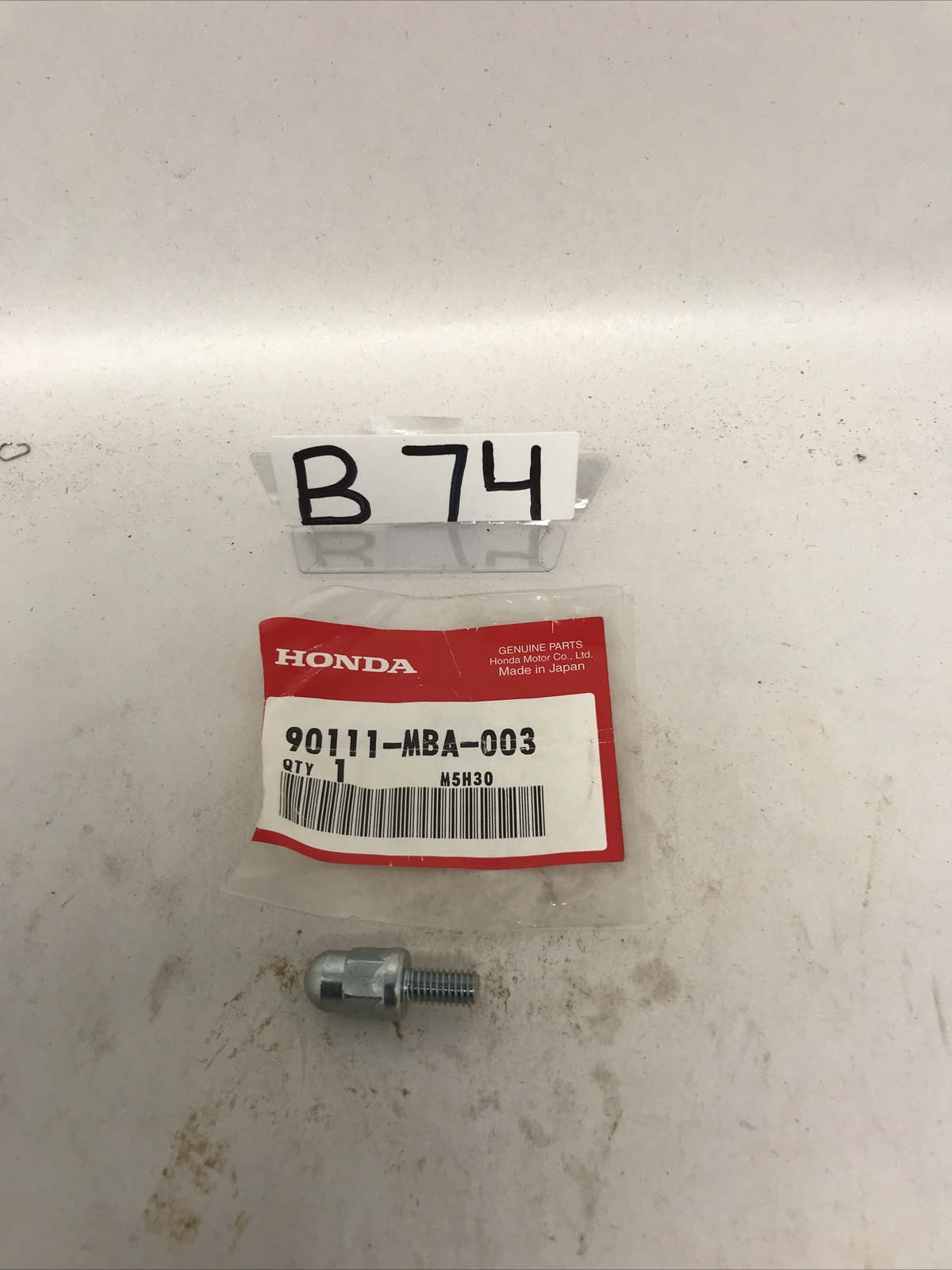 Honda Bank Sensor Bolt Part Number - 90111-MBA-003 OEM NOS | eBay