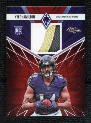 2022 Panini Phoenix Memorabilia Red 63/99 Kyle Hamilton #RME-28 Rookie ...