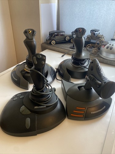 Thrustmaster 4 Joystick Lot Untested lfd1 | eBay