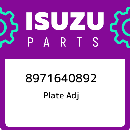 8971640892 Isuzu Plate adj 8971640892, New Genuine OEM Part | eBay