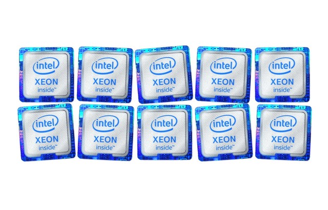 10 pcs Intel XEON inside Sticker 18mm x 18mm Skylake label badge decal ...