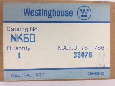 WESTINGHOUSE NK60 NEUTRAL KIT | eBay