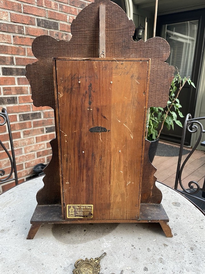Antique 1900s Ingraham Gingerbread Mantle Clock Wood | eBay