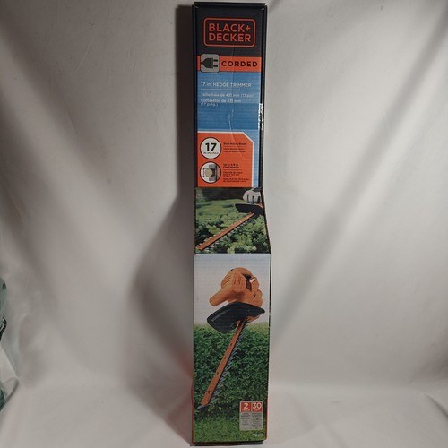 Black & Decker TR117 Corded 17 Inch Hedge Trimmer New in box 2017 Model ...