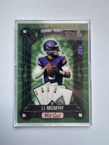 Wild Card 5 Card Draw JJ McCarthy 4/5 Green | eBay
