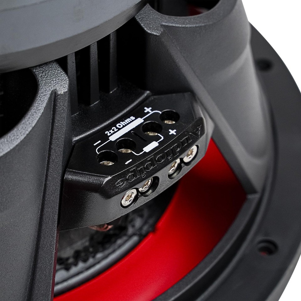 12" 1100 Watt RMS Dual 2-Ohm Quad Stacked Magnet Subwoofer Audiopipe | eBay