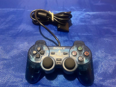 Sony PlayStation 2 PS2 Ocean Blue Clear Controller OEM DualShock2 SCPH ...