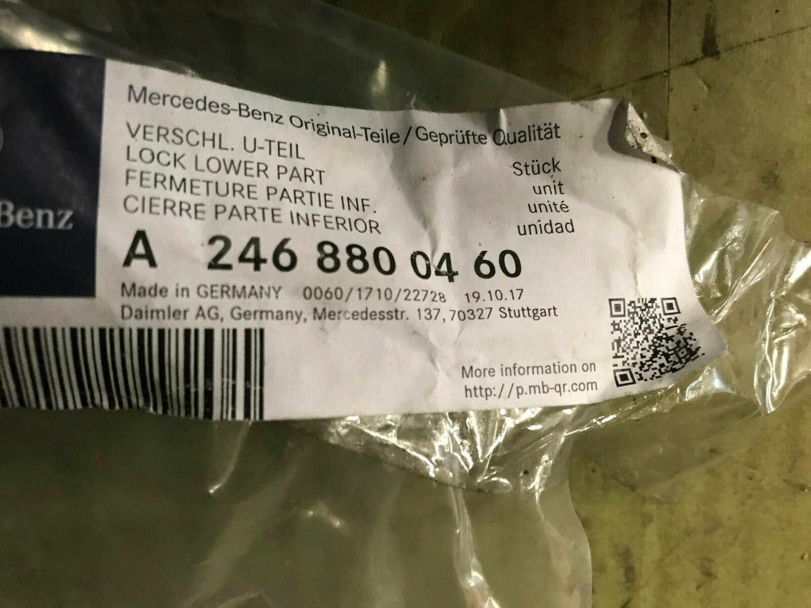 Mercedes-Benz CLA Coupe C117 Bonnet Hood Lock Latch A2468800460 for ...