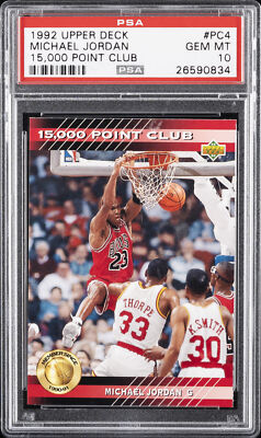 1992 UPPER DECK 15,000 POINT CLUB #PC4 MICHAEL JORDAN PSA 10 | eBay