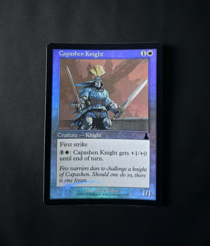 1* Capashen Knight/Chevalier Capashen MTG Foil Nearmint+ Urza’s Destiny ...