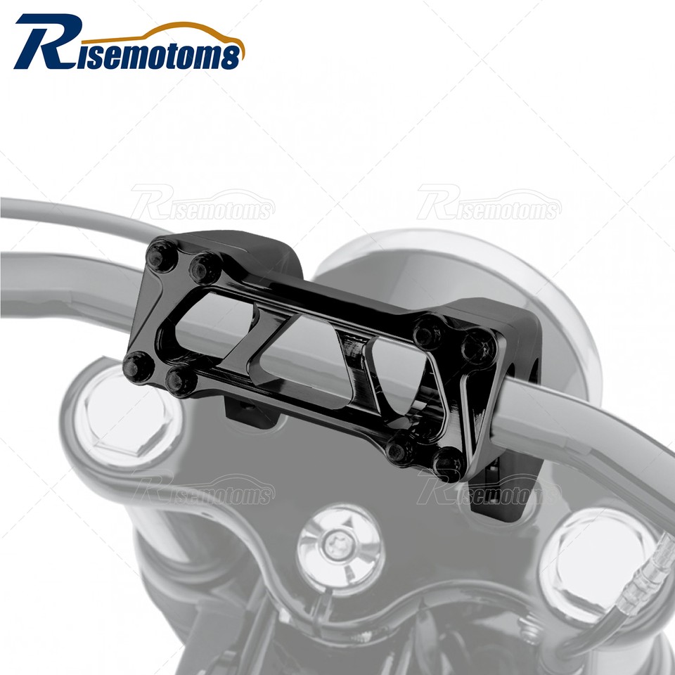 4"-14" Handlebar Riser Kit 1.5" Pullback For Harley Touring Road King ...