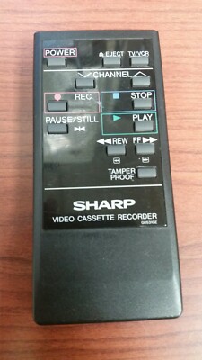 Sharp Remote Control G0531GE VCR for Video Cassette Recorder Tested | eBay