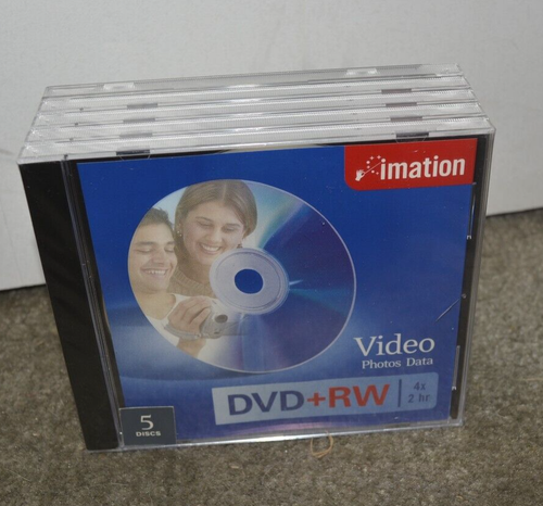 Imation 5 Pack DVD+RW 5K Videos Photos and Data NEW Sealed | eBay