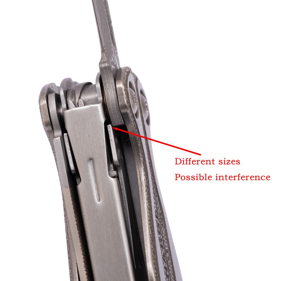 67 layer Damascus Knife Cutting Hook for the Leatherman Wave TTi Signal ...