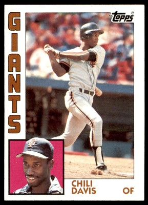 1984 Mint _ Topps Chili Davis San Francisco Giants #494 | eBay