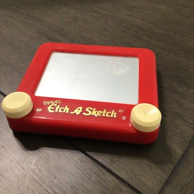 Spin Master Etch-A-Sketch Classic Mini Pocket Version Travel Red 2016 ...